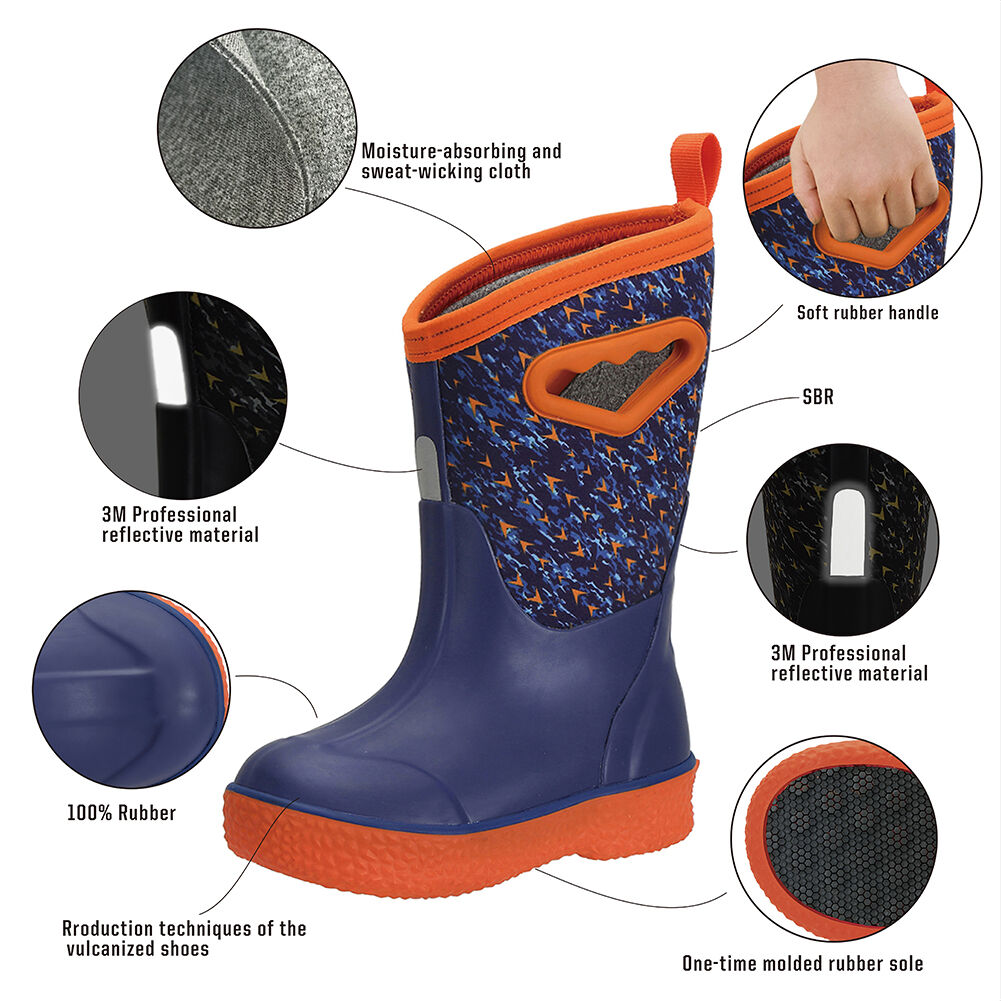 Kids' Rubbere Rain Boots Keep Your Little Ones Dry And Safe In Snow And ...