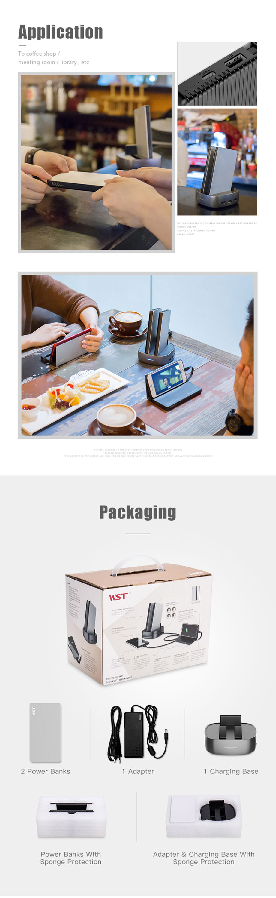 Customized Logo Oem Odm Public Sharing Office Mobile 8000mah Metal ...