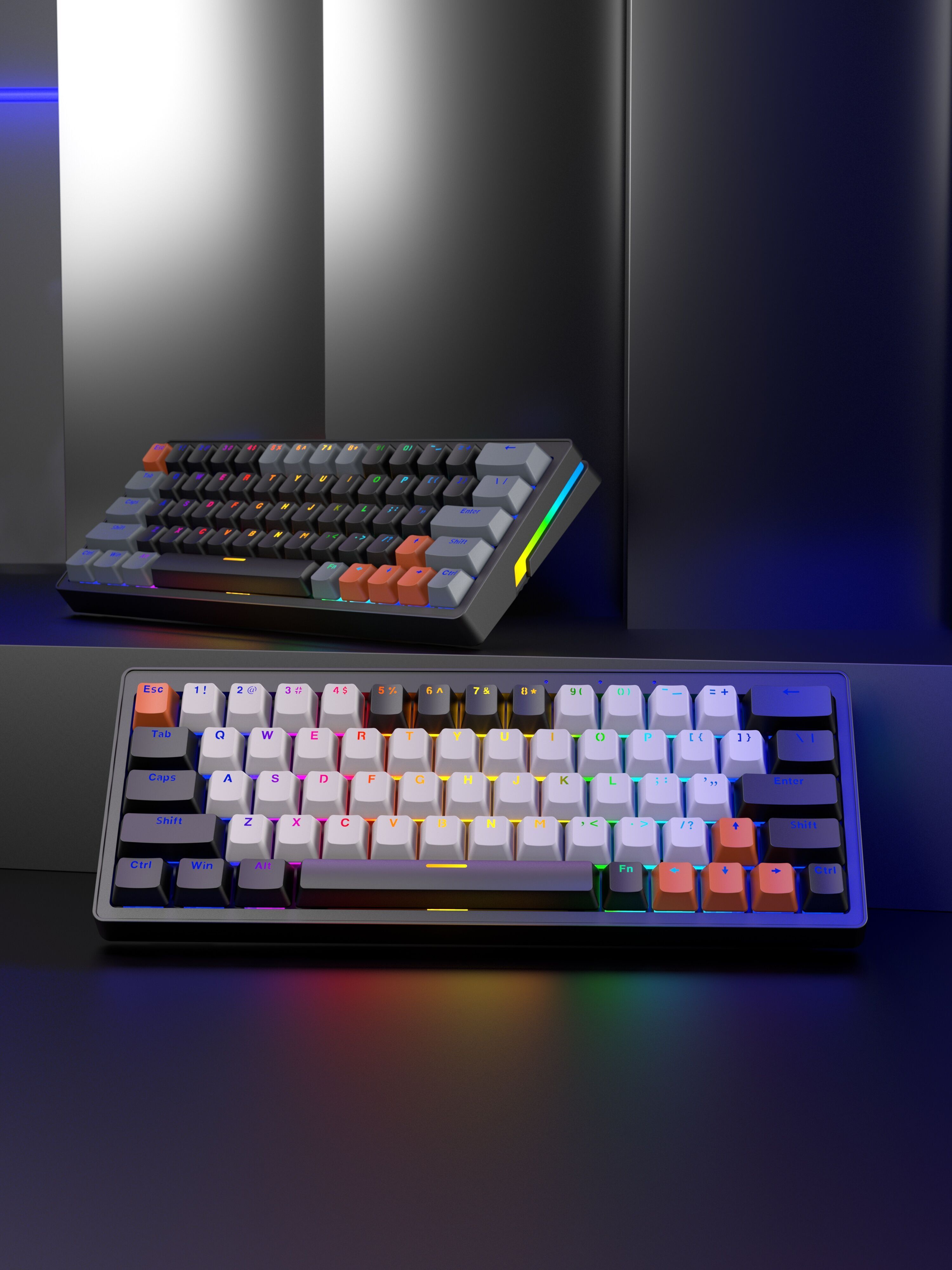 Buy Wholesale China Triple-mode 61 Keys&64keys Mechanical Keyboard With ...