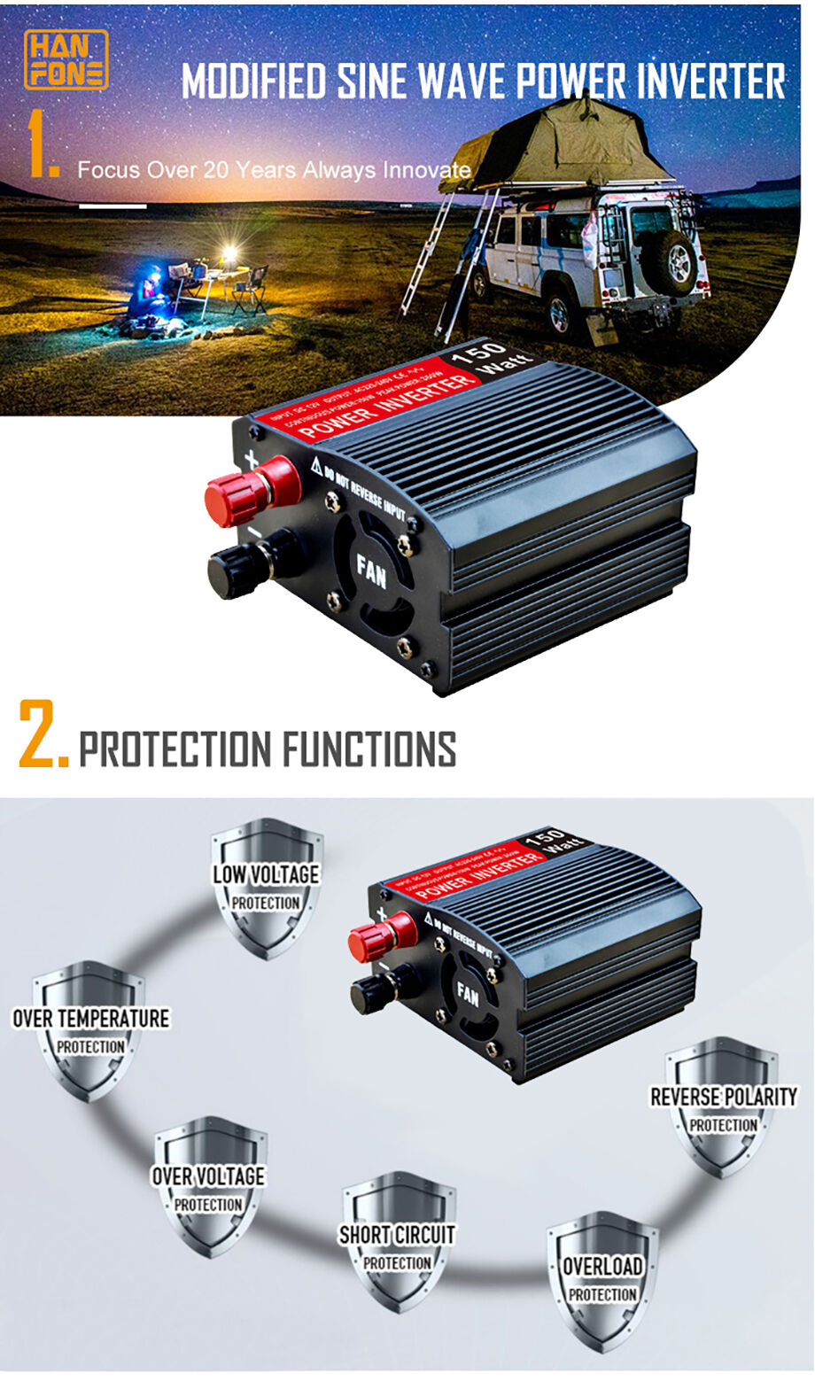 Buy China Wholesale High Quality Dc 12v To Ac 220v Car Inverter 150w ...