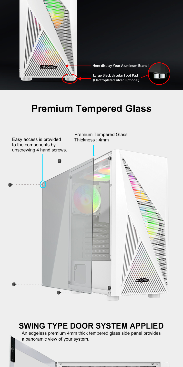 Bulk Buy China Wholesale R12 White Gaming Cabinet Cpu Case Supporting ...