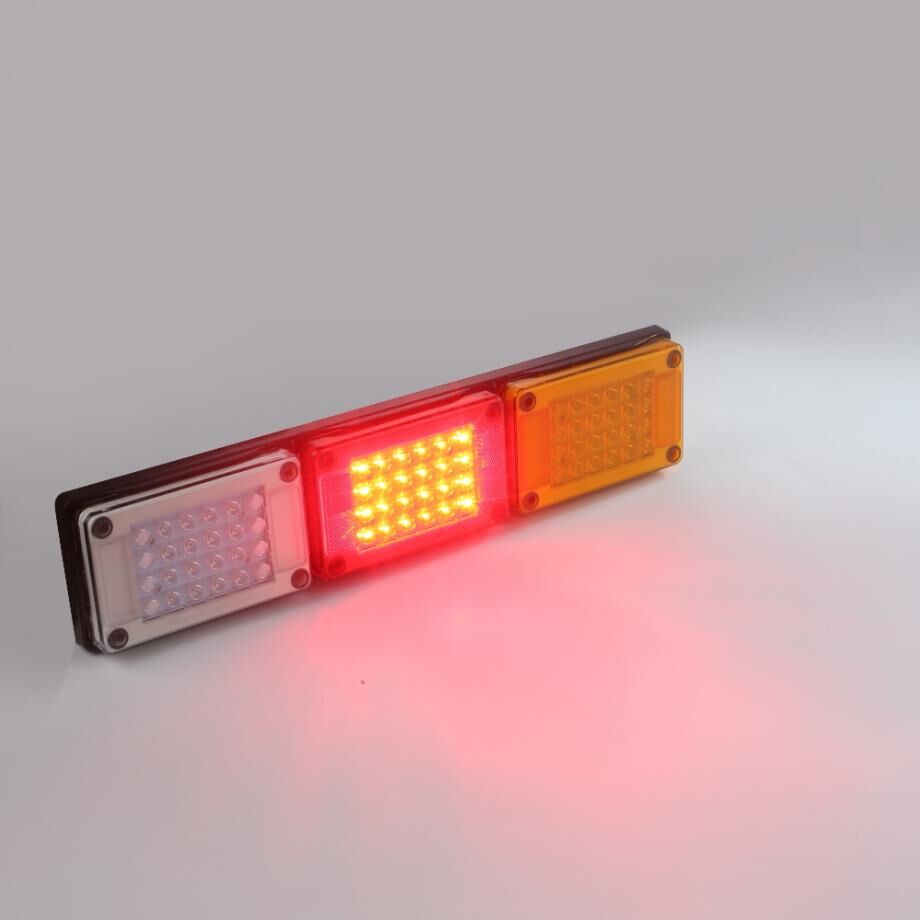 E4 Automotive Lighting 12v Rectangle Led Trailer Truck Stop Brake Turn ...