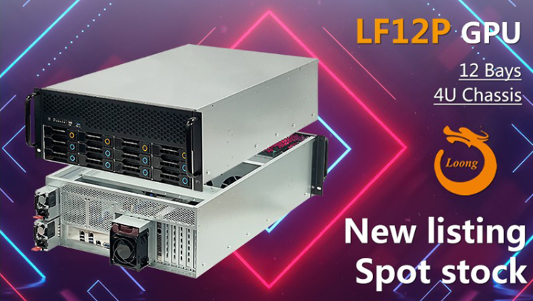 Zhenloong 4 Gpu Server Rack Case 4u 11 Slot Pci 12 Bay Hard Drive Hot ...