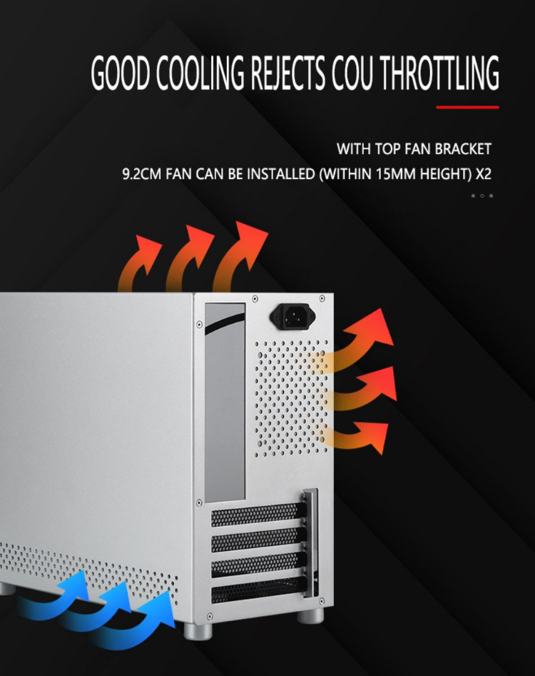 Custom Matx Mainboard Mini Itx Case Htpc Aluminum Pc Micro Atx Case ...