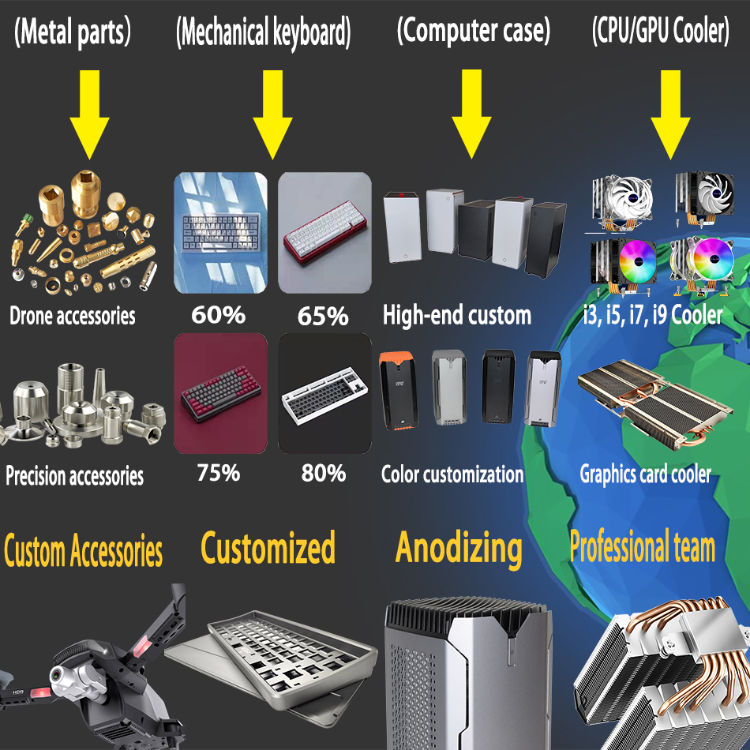 Custom Matx Mainboard Mini Itx Case Htpc Aluminum Pc Micro Atx Case ...