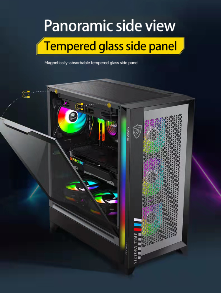 Buy Wholesale China Rgb Custom Gaming Pc Case Atx Gaming Cabinet Pc ...