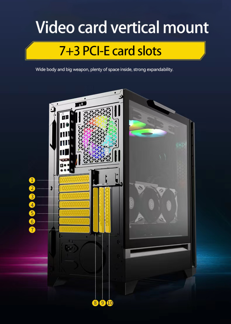 Buy Wholesale China Rgb Custom Gaming Pc Case Atx Gaming Cabinet Pc ...