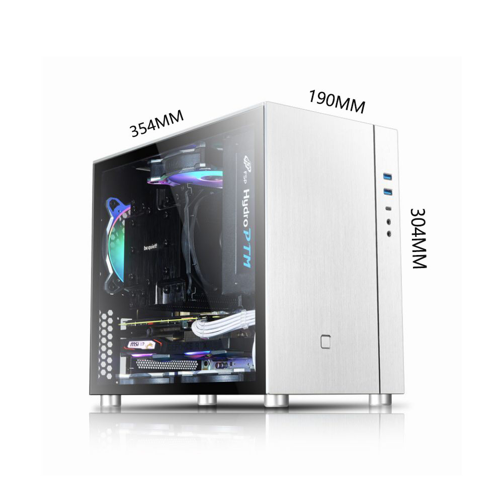 Custom Panel Beating Transparent Desktop Itx Rgb Computer Atx Gamer Pc ...