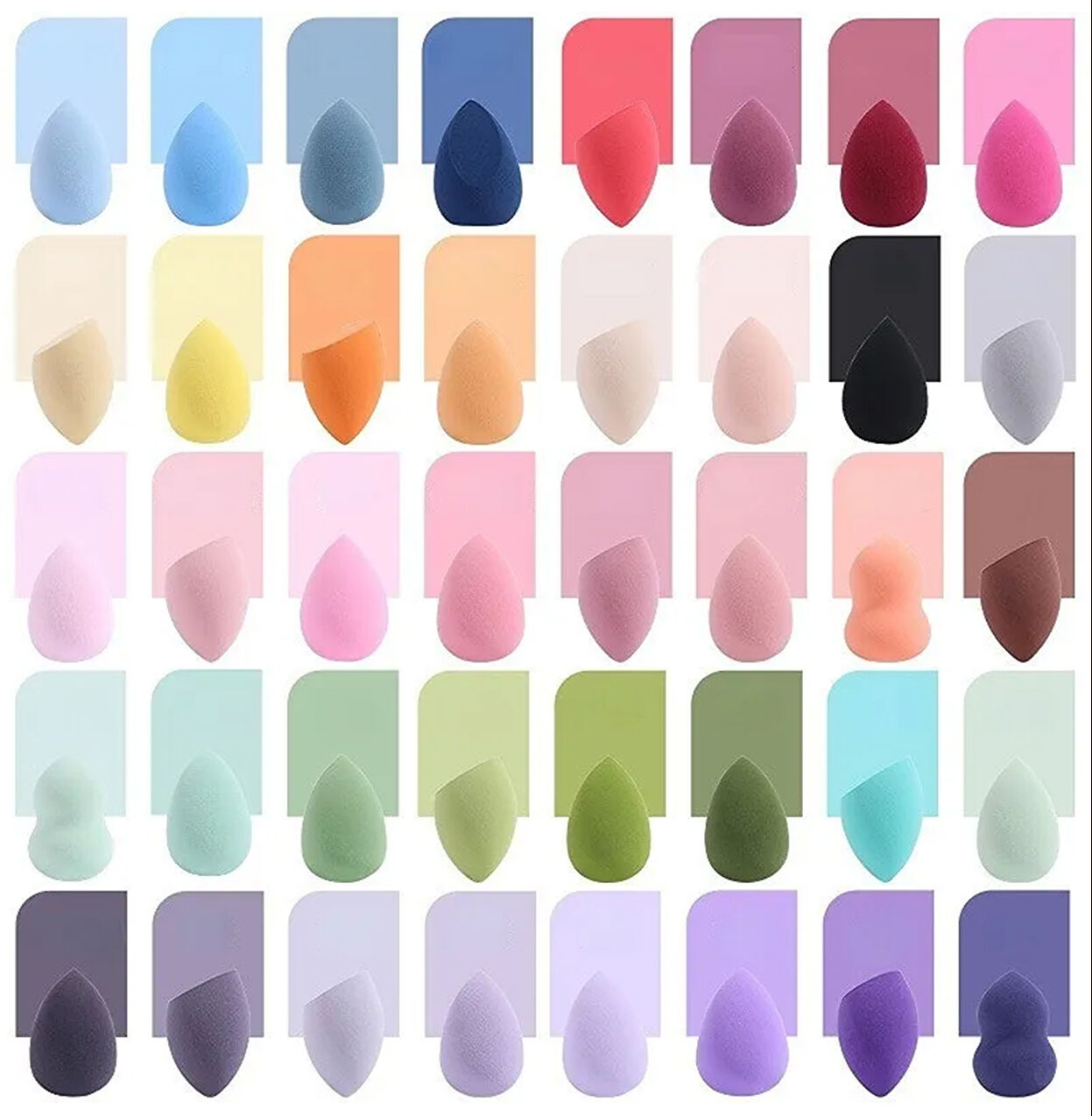 Custom Logo Eco Friendly Makeup Sponge Microfiber Flat Soft Makeup ...