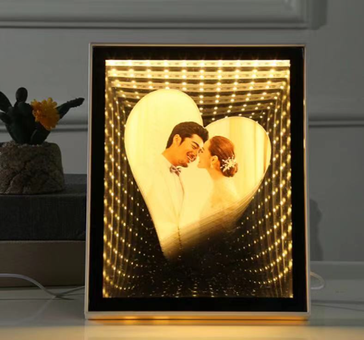 Buy Wholesale China Sublimation Blank Custom 3d Led Magic Mirror Photo ...