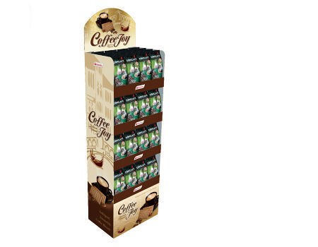 Bulk Buy China Wholesale Cardboard Coffee Display Stand With Shelves ...