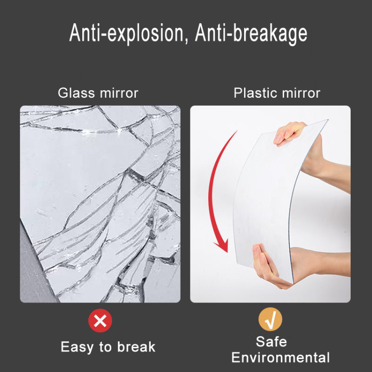 Decorative Customized Size Cosmetic 3mm Gold Wall Sticker Plastic Ps Pc ...