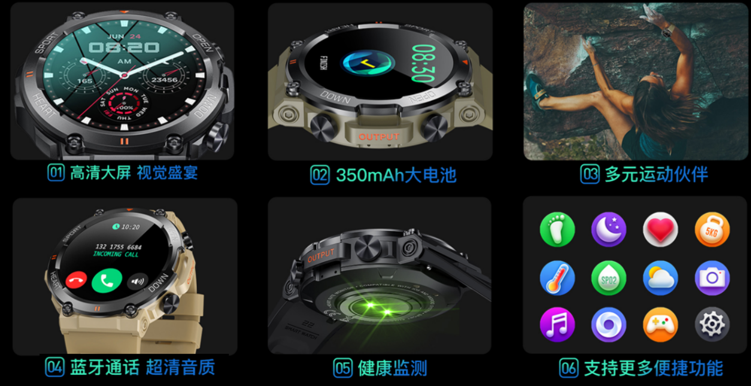 Buy Wholesale China High Level Bluetooth Watch, Bt Calling, Sleeping ...