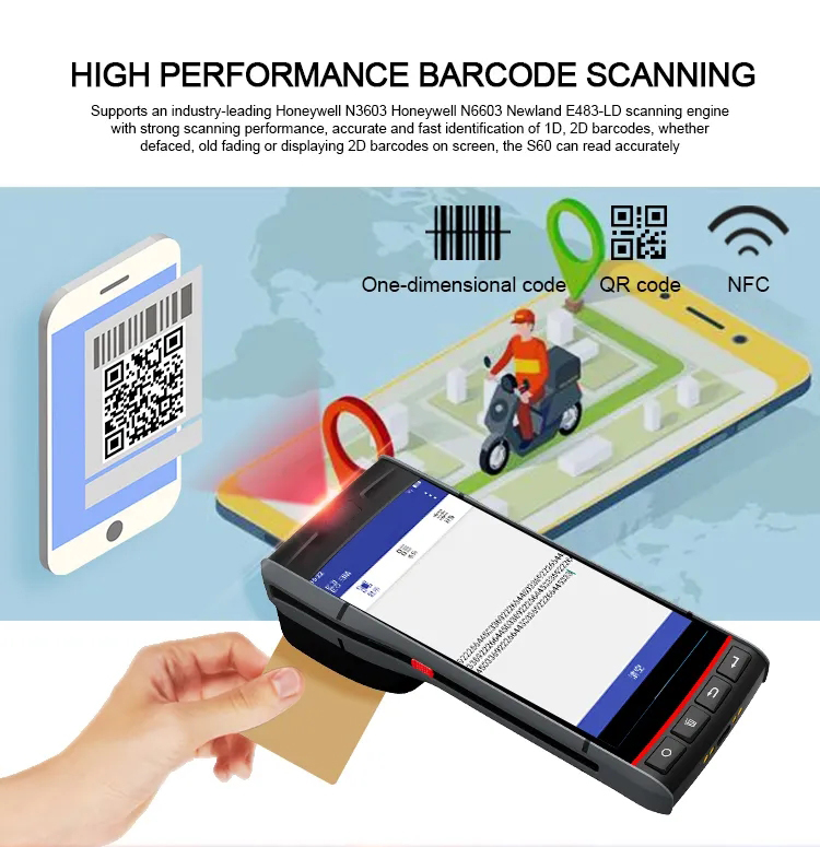 Buy Wholesale China Mobile Handheld Pda S60 Rugged Ip65 Android Data ...