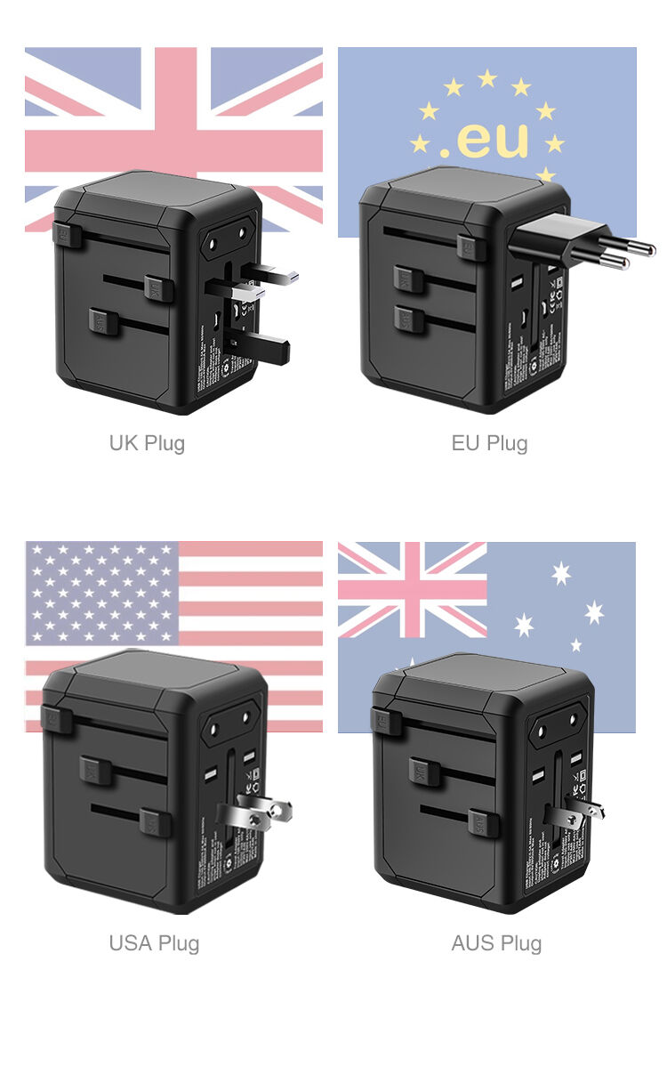 Buy Wholesale China Manufacture Rubber Oil Universal Travel Adapter Pd ...