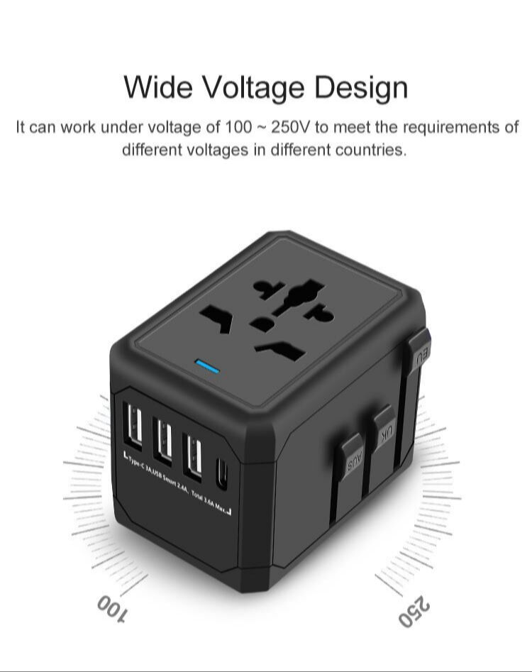 Buy Wholesale China Manufacture Rubber Oil Universal Travel Adapter Pd ...