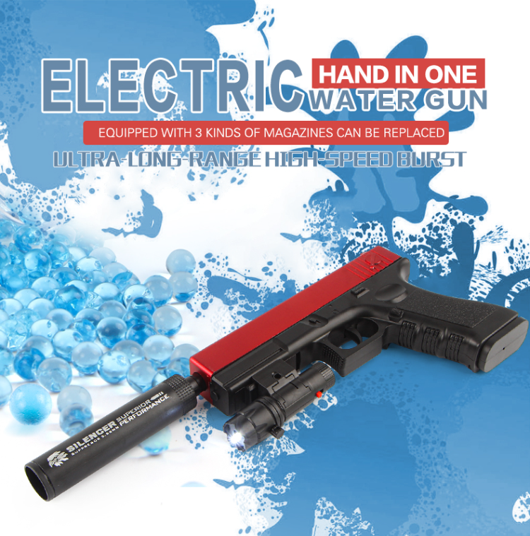 Glock Water Beads Gel Bullet Ammo Gun Blast Kit Electric Splatter Gel ...