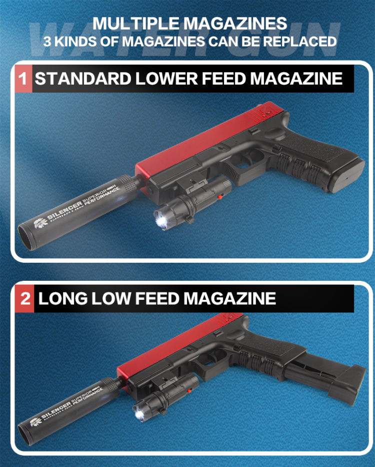 Glock Water Beads Gel Bullet Ammo Gun Blast Kit Electric Splatter Gel ...