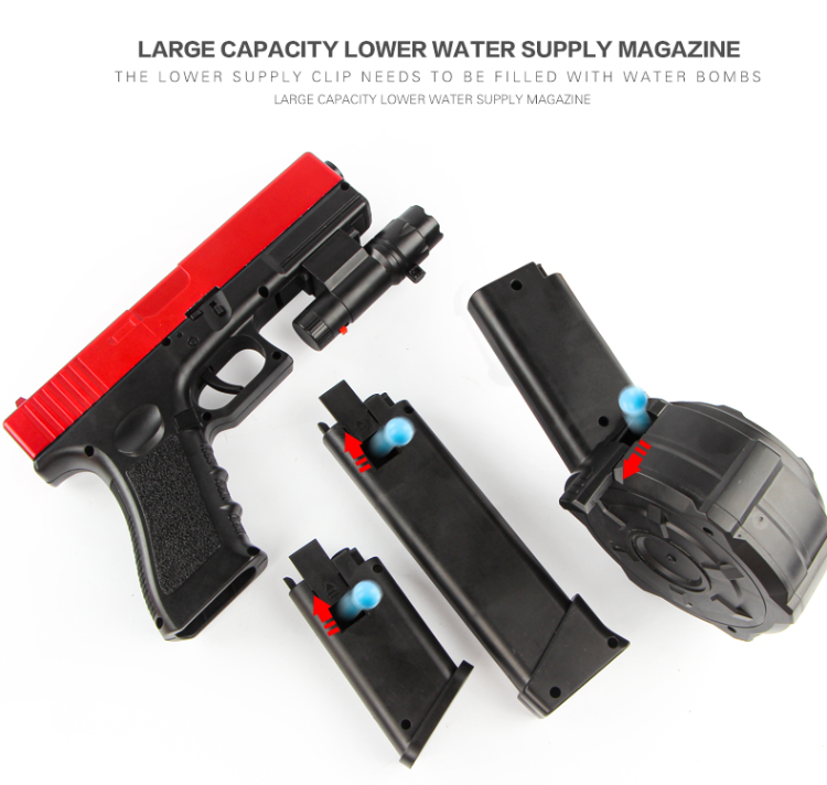 Glock Water Beads Gel Bullet Ammo Gun Blast Kit Electric Splatter Gel ...