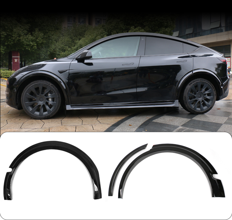 For Tesla Model Y Tesla Model Y Body Kit Front Lip Bumper Rear Lip Side ...