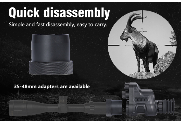 Henbaker Nv710s Red Dot Laser Infrared Night Vison Monocular Telescope ...