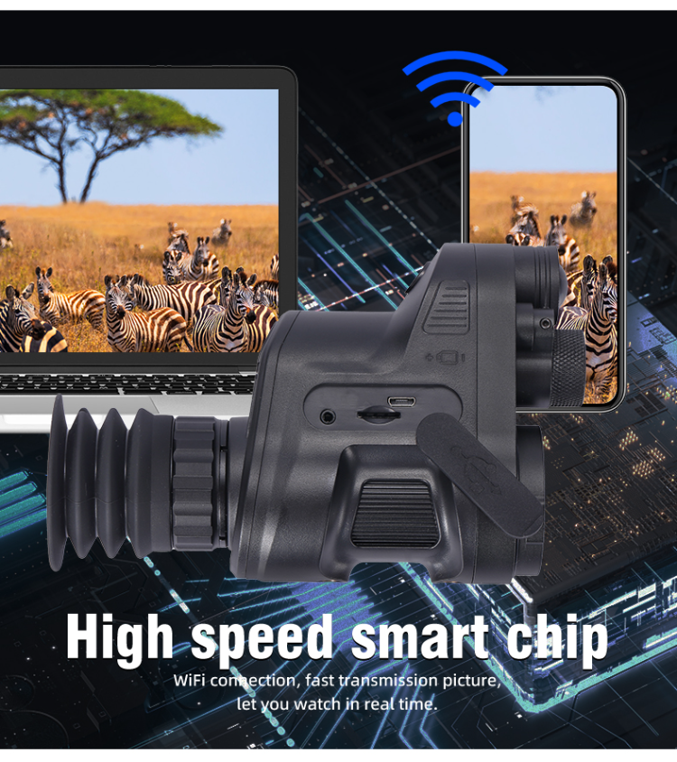 Henbaker Nv710s Red Dot Laser Infrared Night Vison Monocular Telescope ...