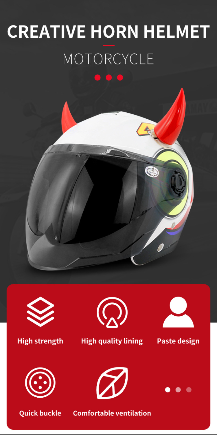 Buy Wholesale China Motorcycle Helmet Horns Motorcycles Rubber Helmet ...