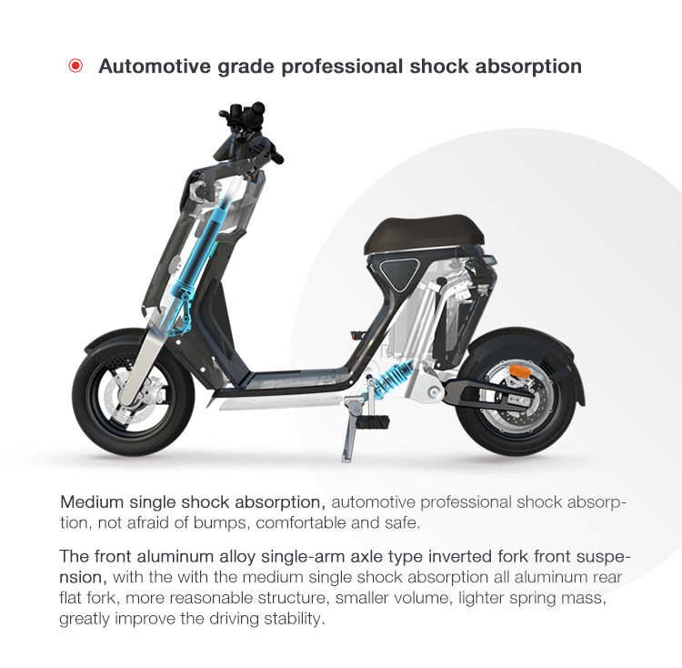 Adult High Speed Long Range Electric Moped Motor Scooters Mopeds Bike ...