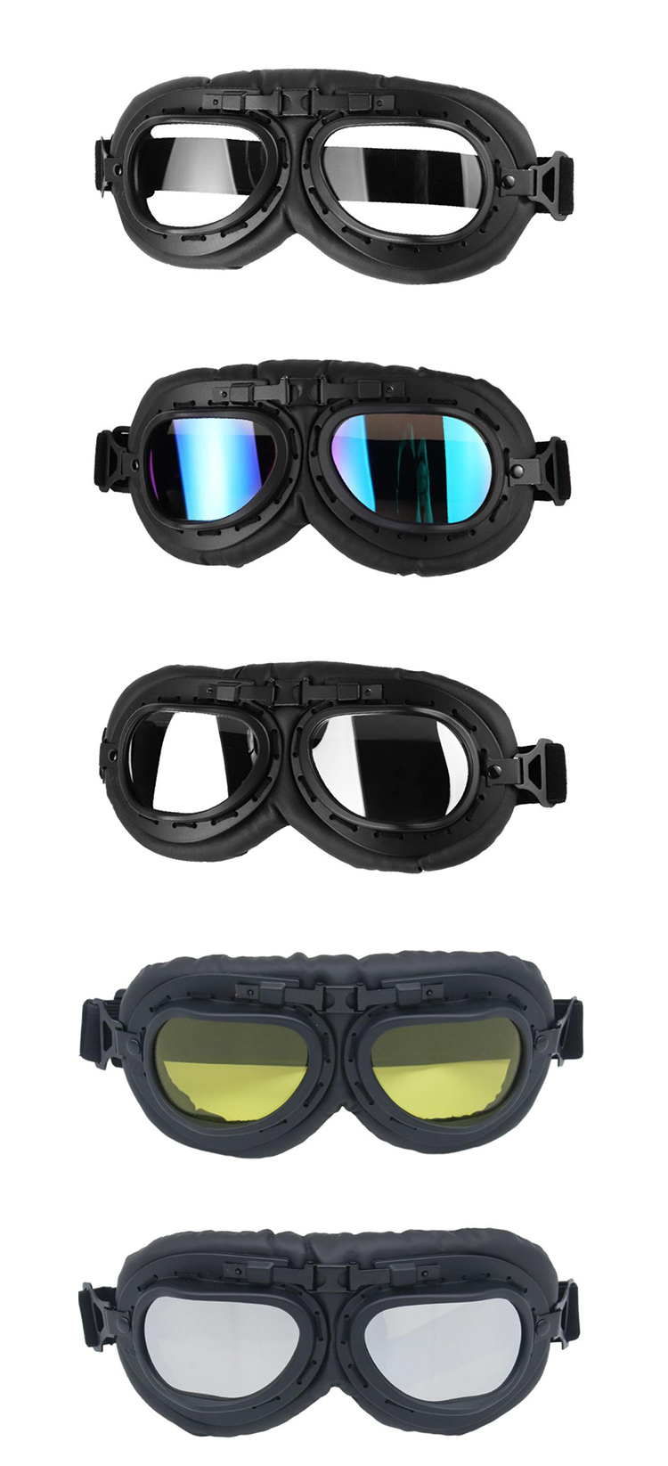 Ce En1938:2010 Motorcycle Goggles Motor Glasses Vintage Design For ...