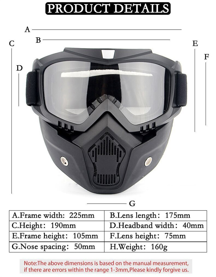 Windproof Custom Design Dirt Bike Atv Off Road Racing Motorcycle Goggle ...