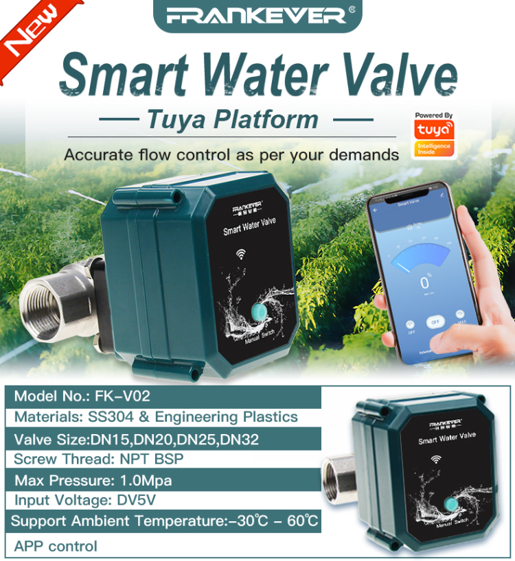 Tuya Smart Home Wifi/zigbee Water Shutoff Valve Electrical Smart ...