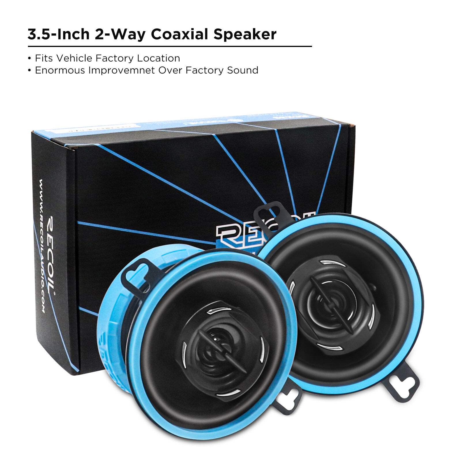 Rcx35 Echo Series 3.5-inch Car Audio Coaxial Speaker System, Sold In ...