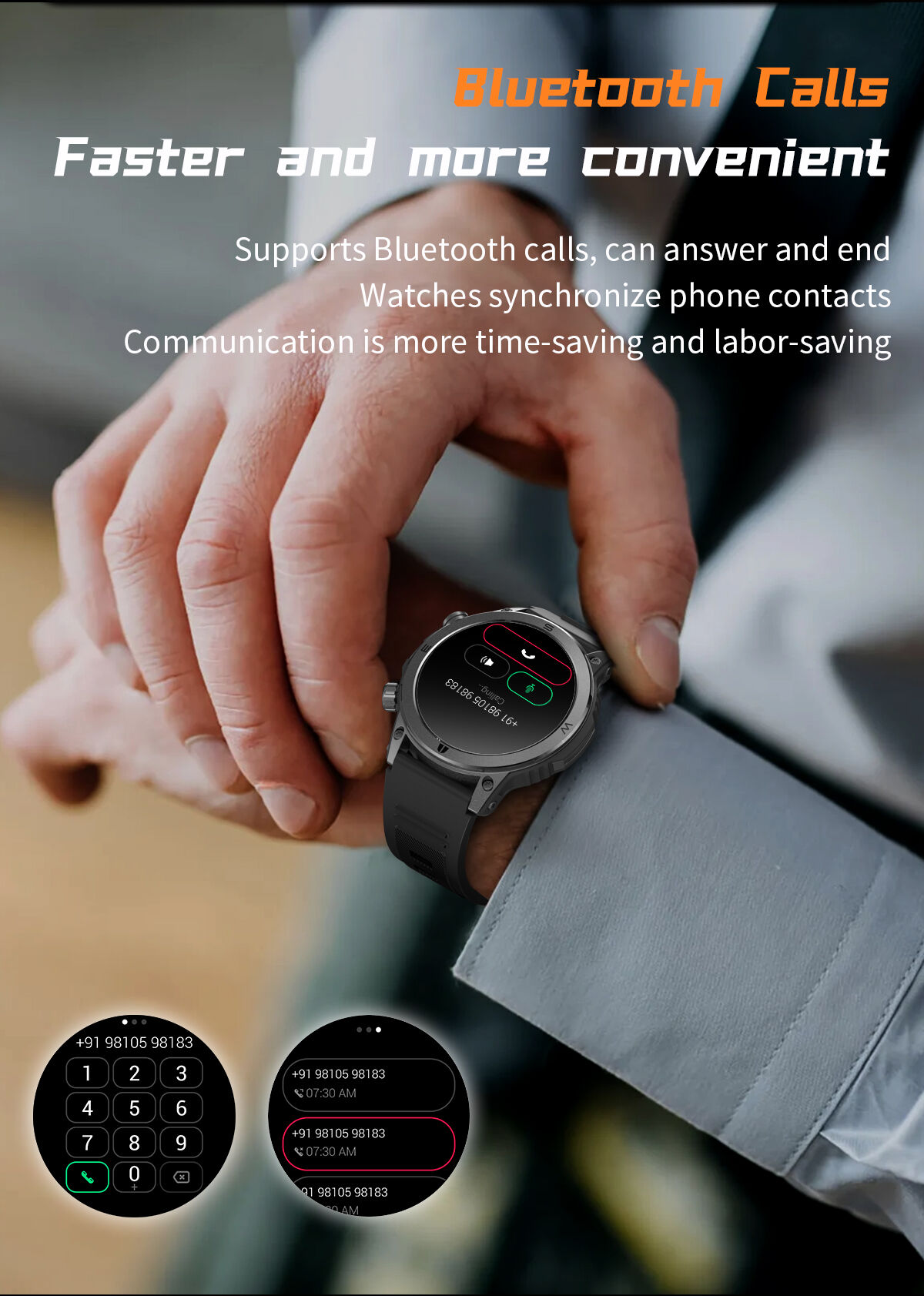 Buy Wholesale China Smartwatch 1.43 Inch Amoled 466*466 Health ...