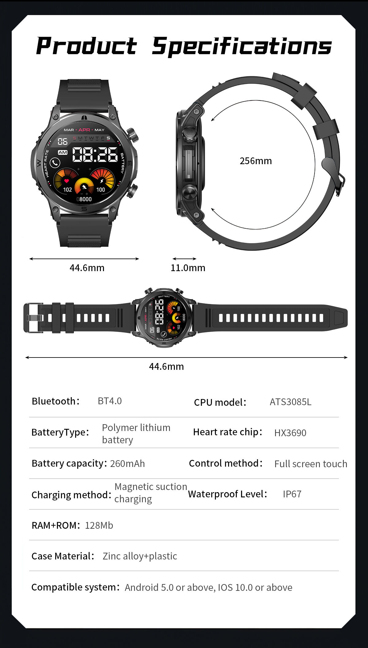 Buy Wholesale China Smartwatch 1.43 Inch Amoled 466*466 Health ...
