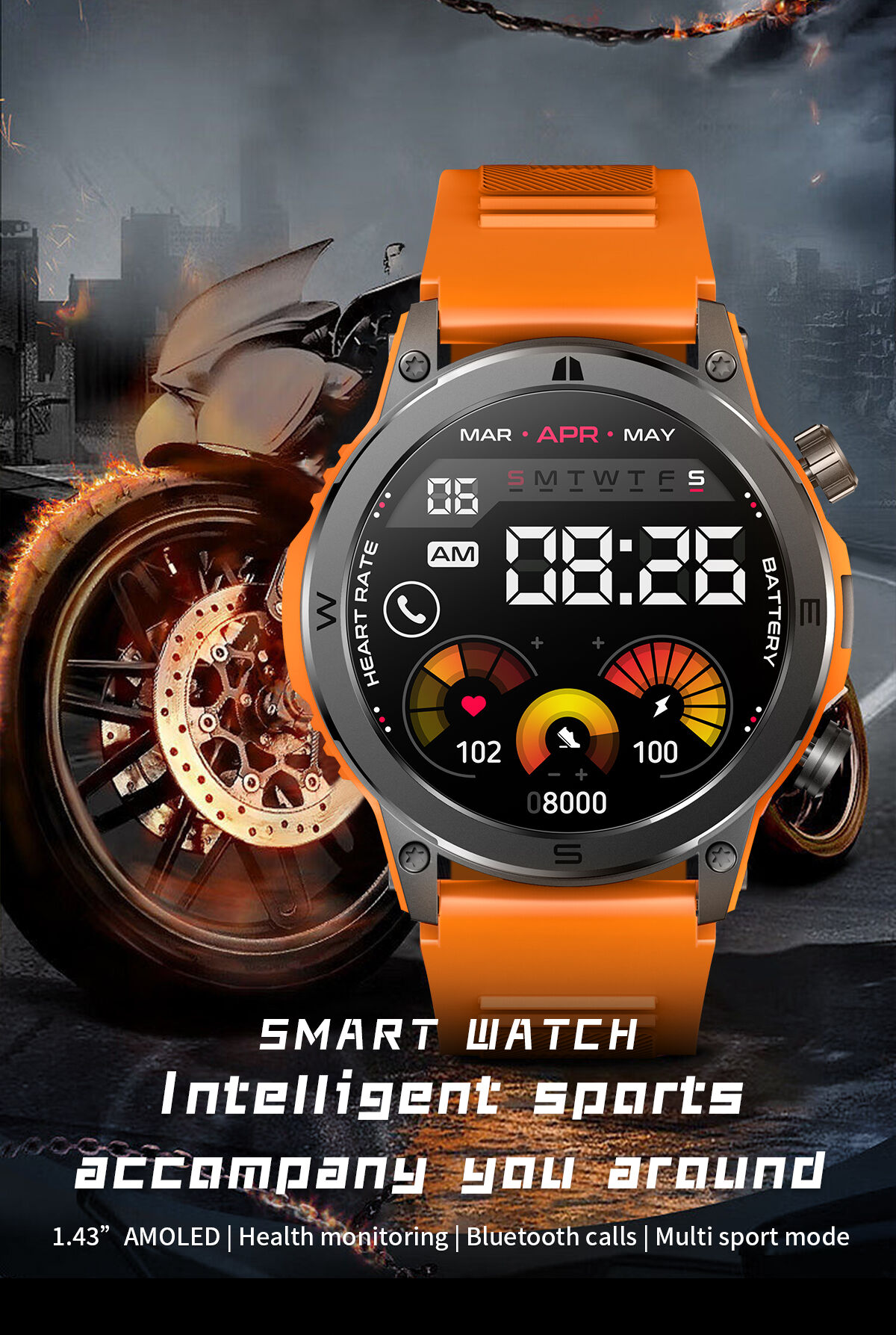 Buy Wholesale China Smartwatch 1.43 Inch Amoled 466*466 Health ...