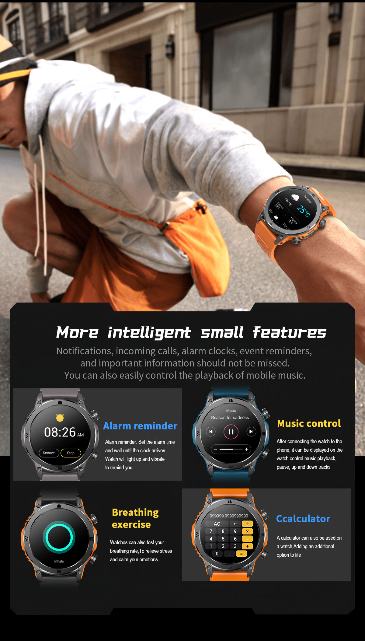 Buy Wholesale China Smartwatch 1.43 Inch Amoled 466*466 Health ...
