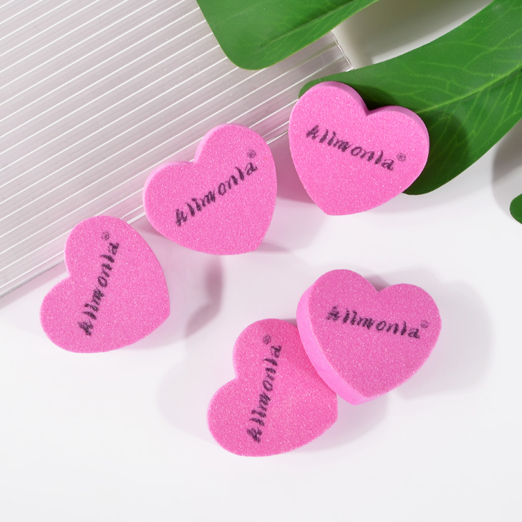 Washable Sponge Double Sided Nail File Block Custom Mini Love Heart Nail Buffer - Explore China ...