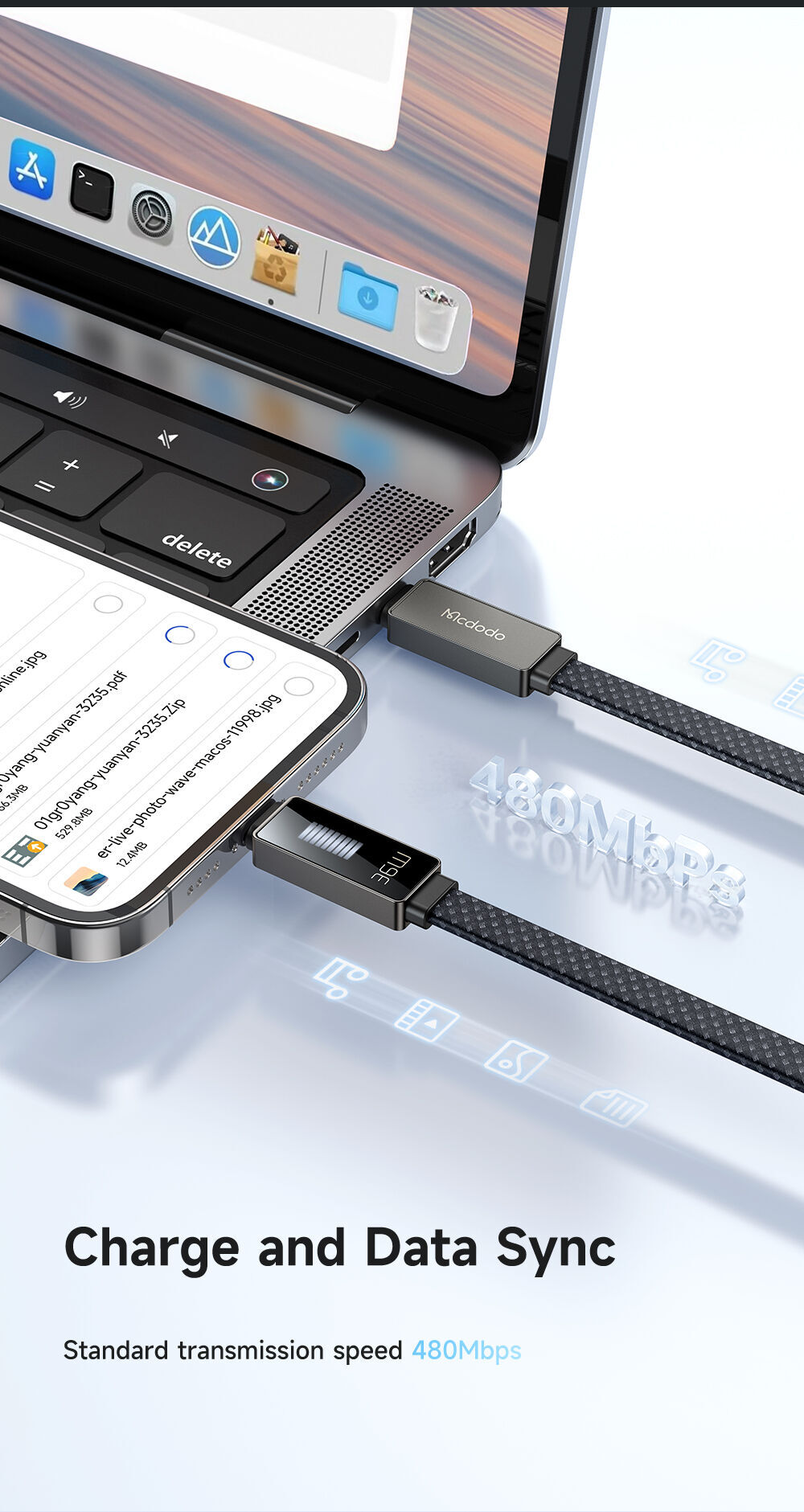 Buy Wholesale China New 496 Led Rhythm Data Cable Type-c For Iphone, Pd ...