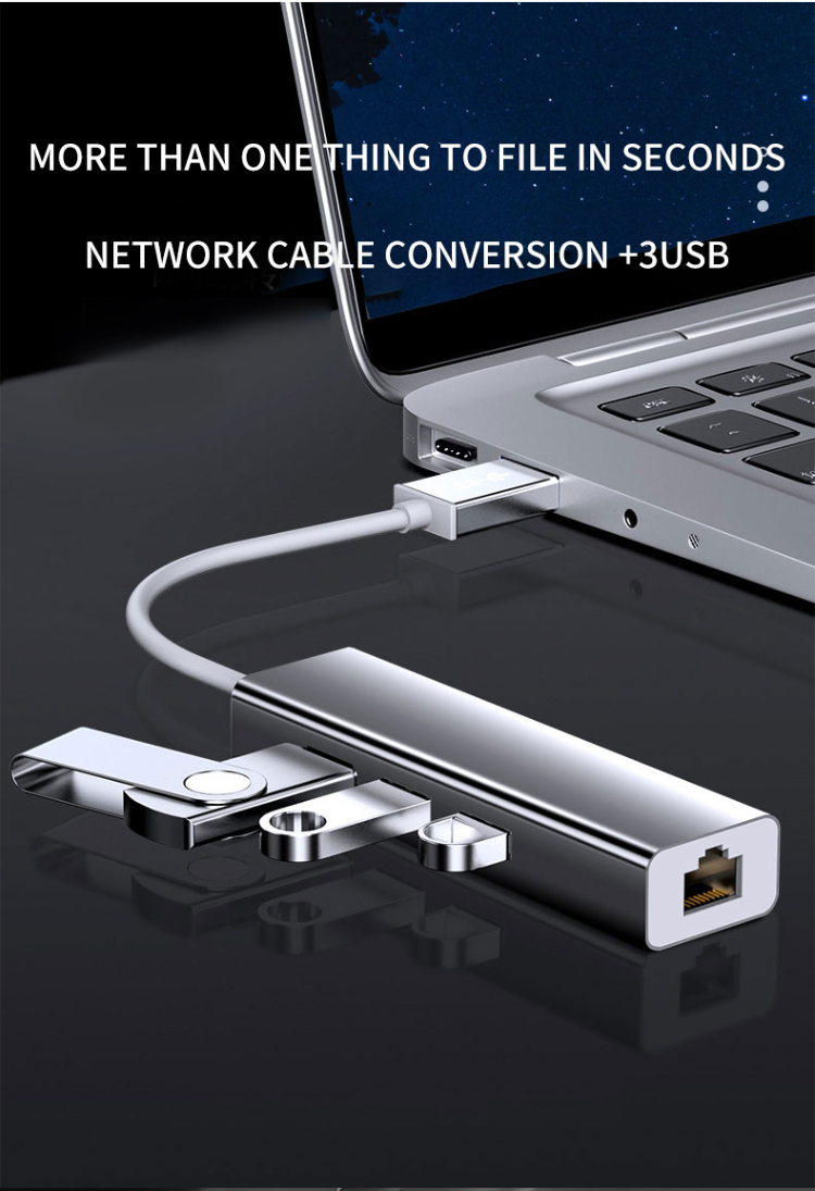 Buy Wholesale China 4 In 1 Usb 2.0 3.0 Type C To Rj45 Hub Ethernet ...