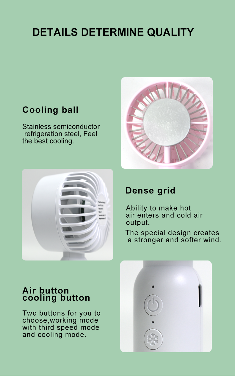2024 New Arrival Outdoor Battery Operated Handy Fan Cold Compress Table ...