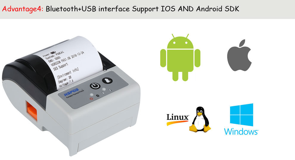 Buy Wholesale China 58mm Mini Portable Printer Thermal Receipt Printer ...