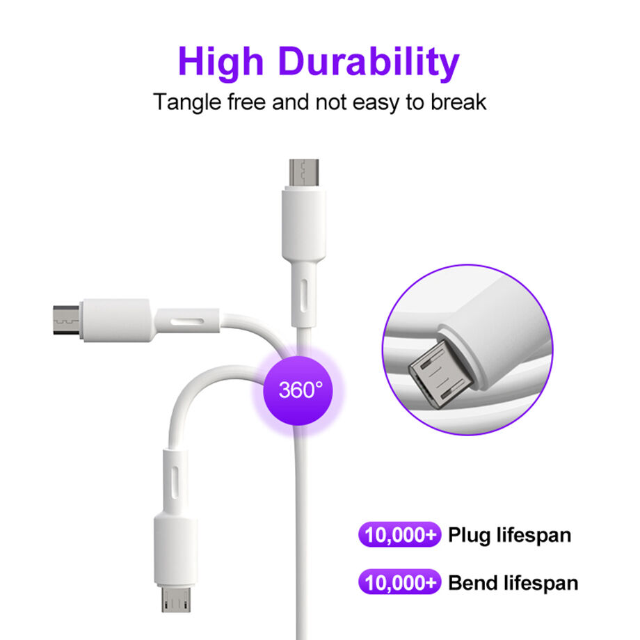 Top Selling 2.4a Tpe Usb To Micro Cable V8 Phone Cable For Wholesale ...