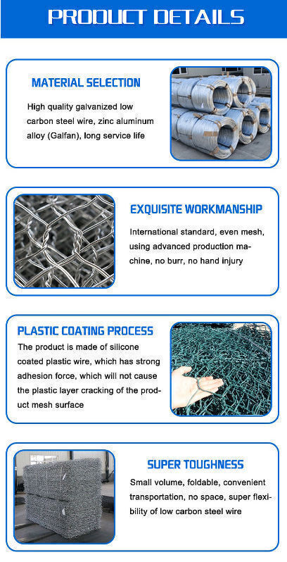 China Supplier Slope River Protection Metal Wire Mesh Gabion Baskets ...