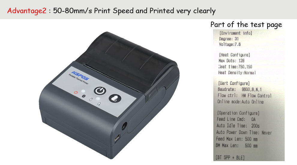 Buy Wholesale China 58mm Mini Portable Thermal Printer Usb+bt Interface Wireless Handheld Mobile ...