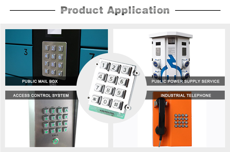 12 Keys Numeric Keypad Intercom Keypad Access Control System Keypad