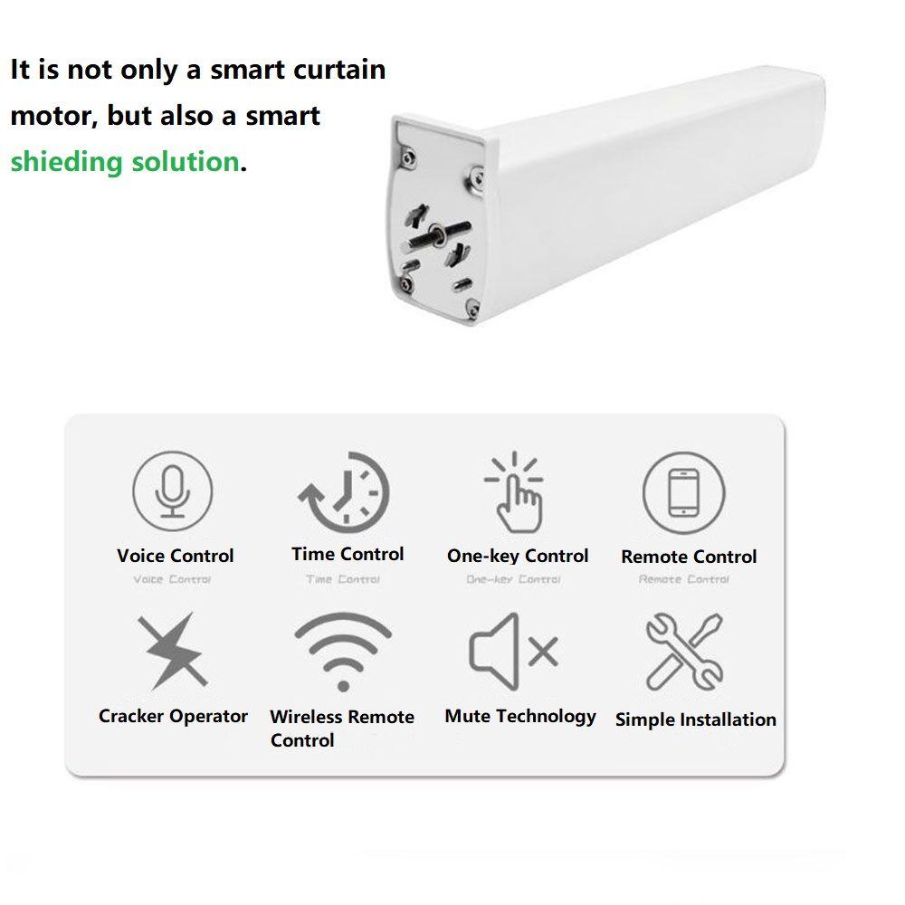Tuya Wifi Smart Curtain Motors For Home Automation Smart Shielding ...
