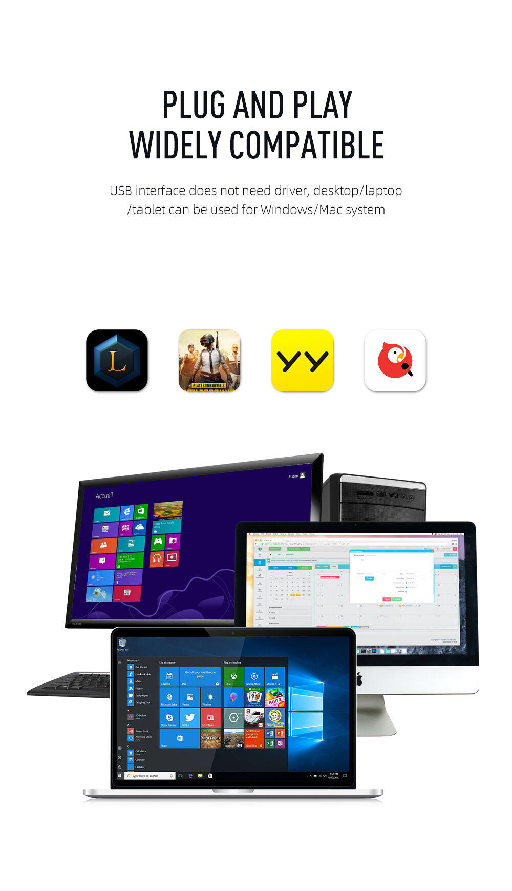 Hot Sale Usb Desktop Microphone Pc Computer Microphone For Streaming ...