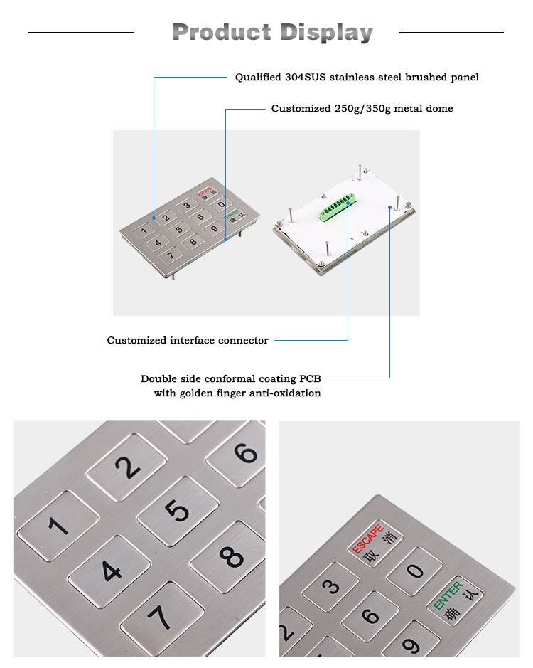 Buy Wholesale China Rugged Atm Kiosk Industrial Numeric Metal 3x4 ...