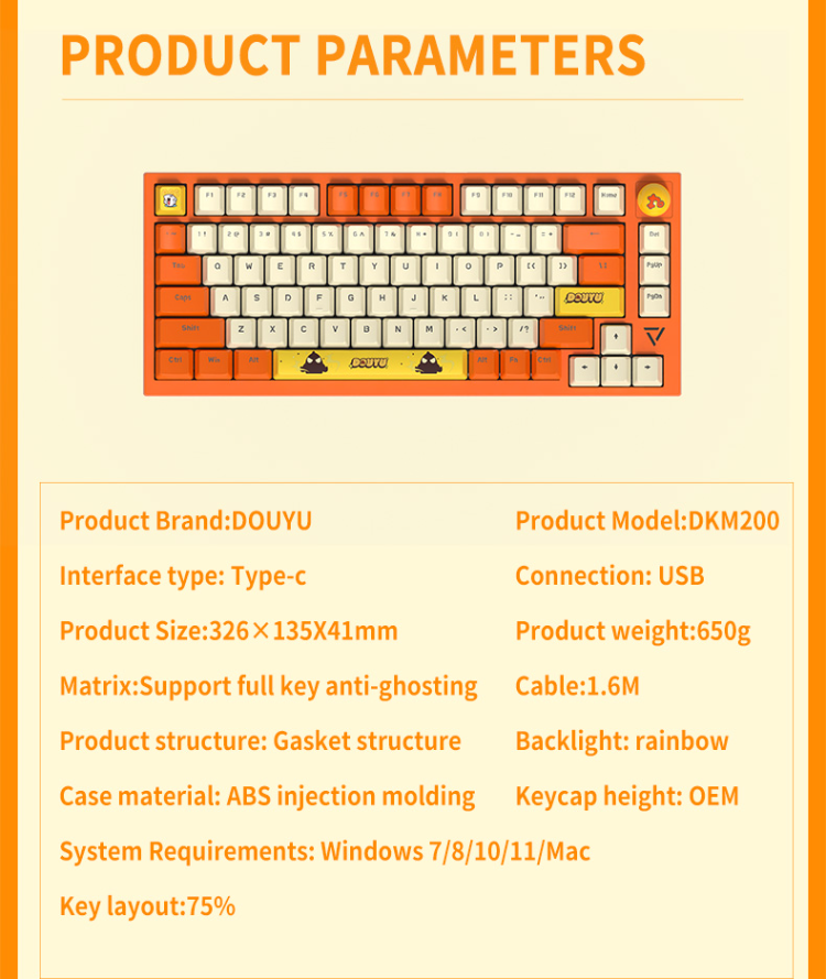 Bulk Buy China Wholesale Douyu Dkm200 Hot Swap - Mechanical Gaming ...