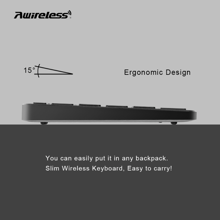 Buy Wholesale China "awireless Portable Slim Mini Keyboard Ergonomic ...